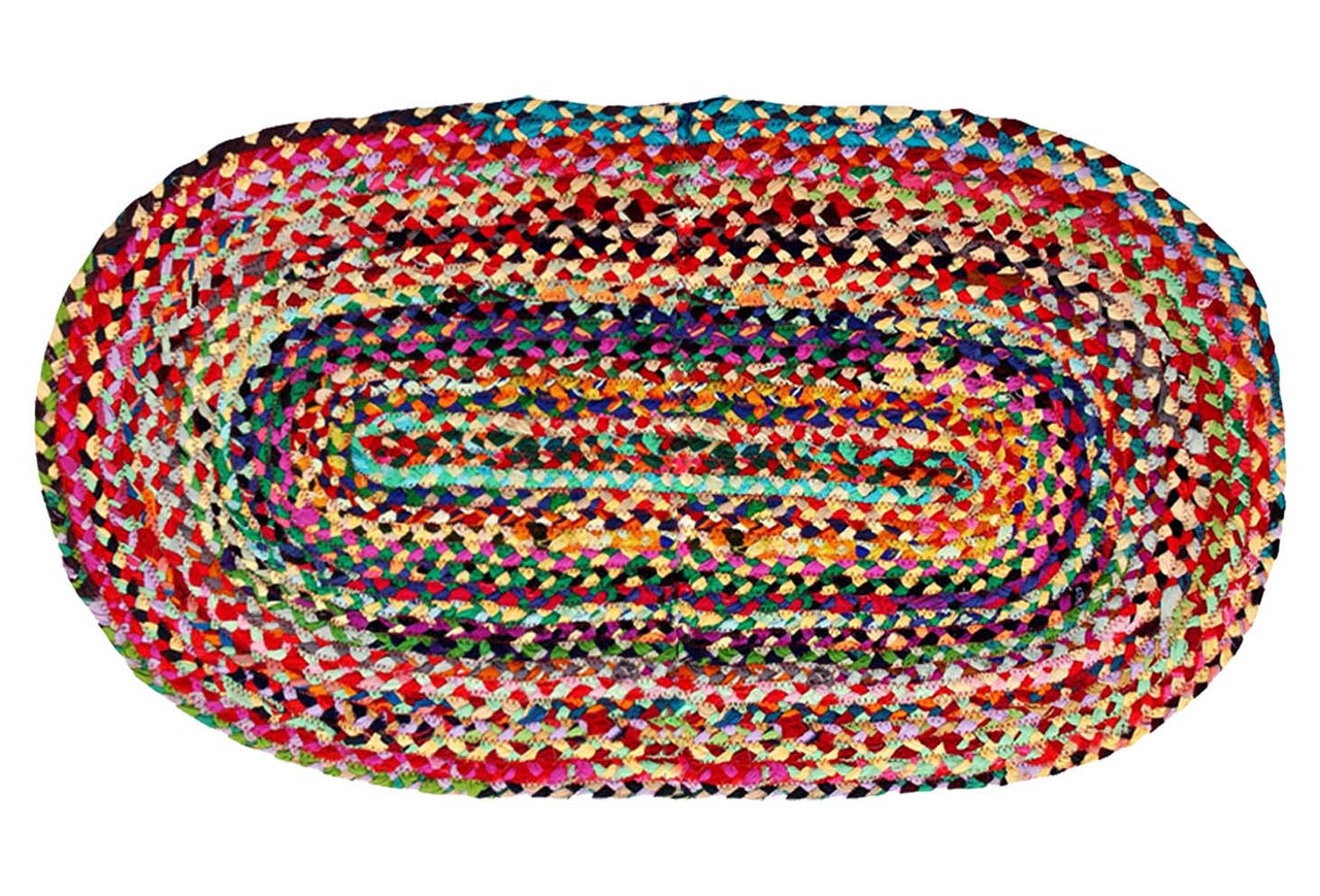 Multi Color Oval Rug – Posie Row