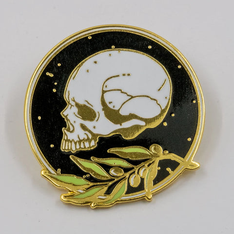 Olive Branch Skull Pin – Posie Row